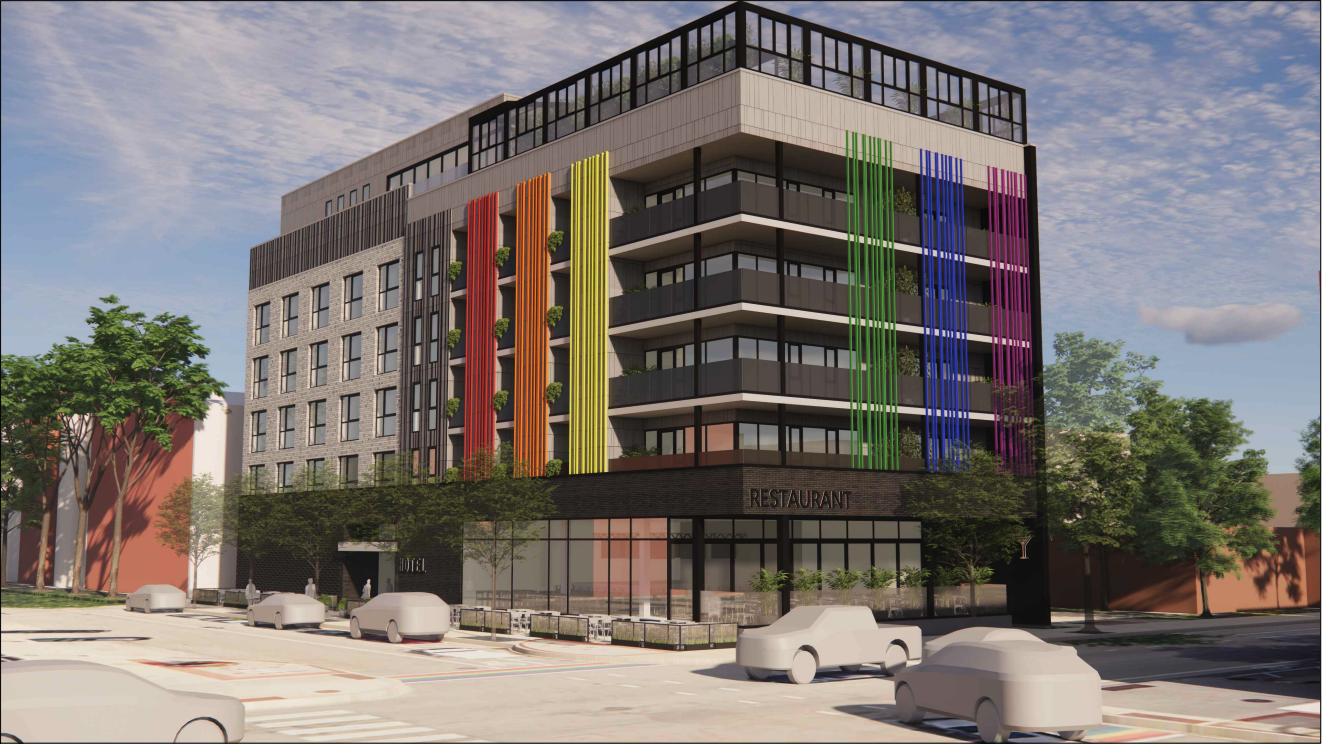 Rainbow-paneled hotel planned for Northalsted - Windy City Times